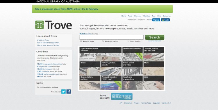 $8 million boost to enhance Australia’s Trove portal - MGNSW