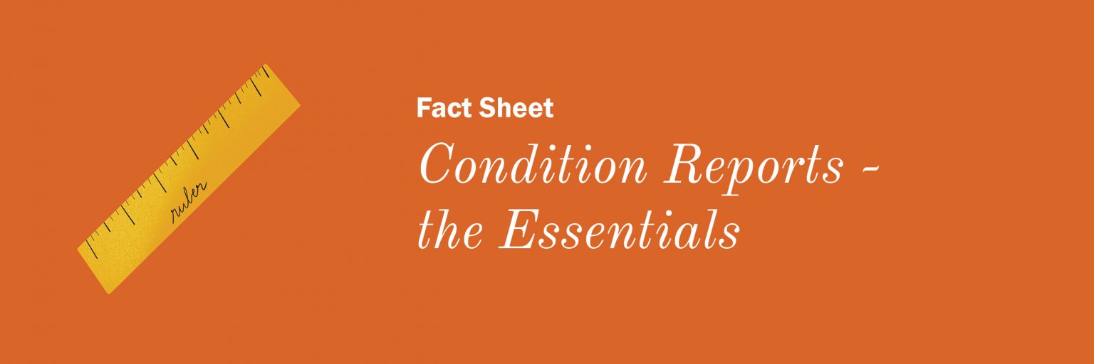 Condition Reports – the Essentials - MGNSW