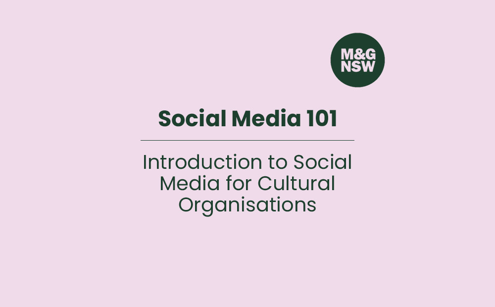 Social Media 101: Introduction to social media for cultural ...