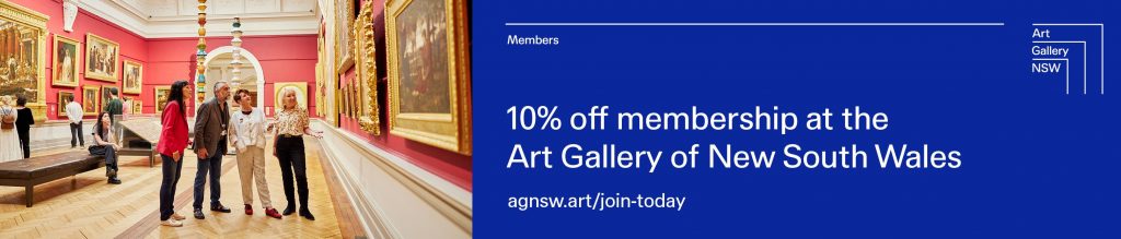 Art Gallery of New South Wales Members offer for Regional Galleries - MGNSW