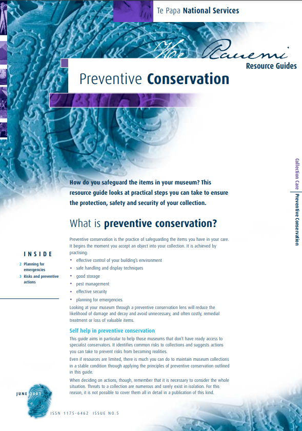 Preventive Conservation - MGNSW
