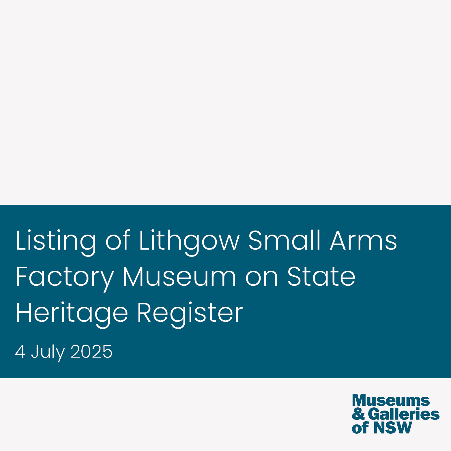 Listing of Lithgow Small Arms Factory Museum on State Heritage Register ...